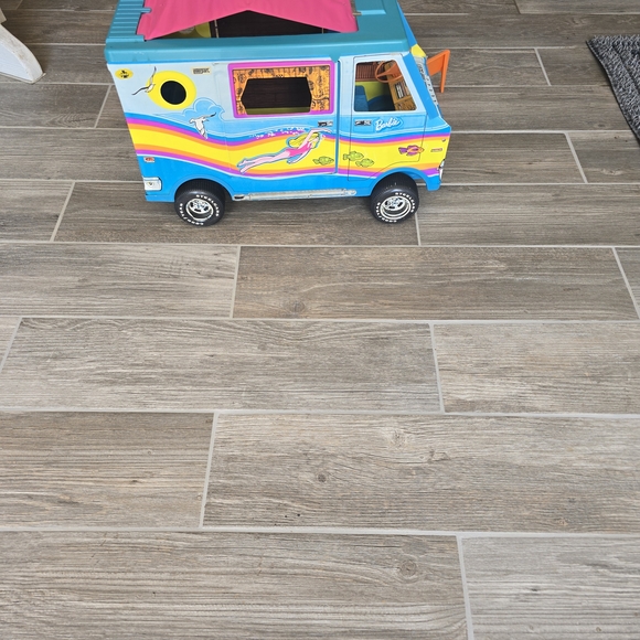 Barbie | Other | Barbie Colorful Beach Bus With Pink Roof | Poshmark